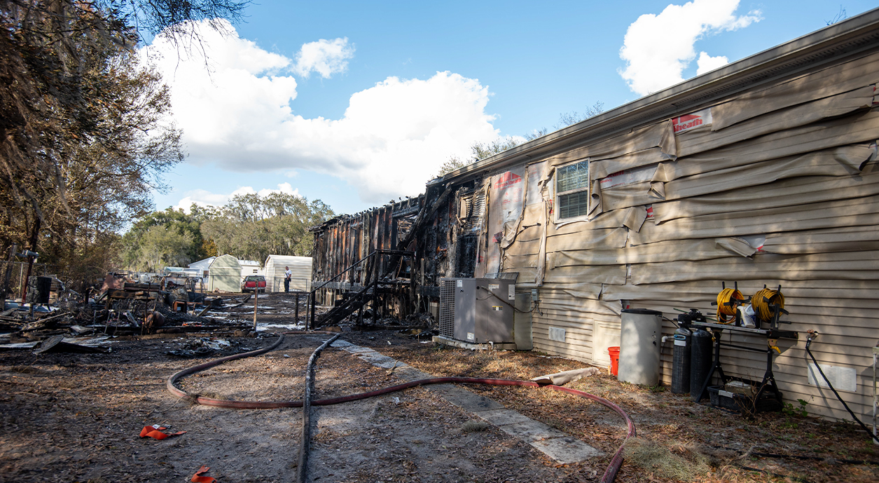 Polk County Fire Rescue Battles Brush Fire with Multiple Structure ...